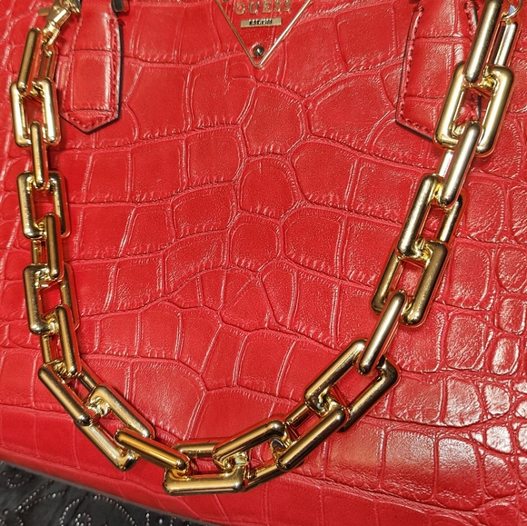 Bags | Gold Columbian Square Link Chunky Bag Chain | Poshmark